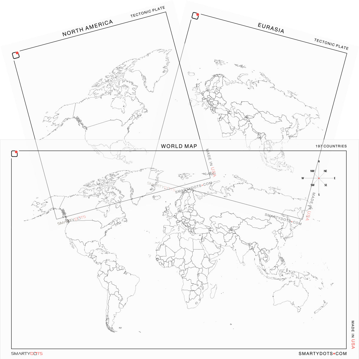 World Map Learning for Kids | Cognitive Skill Development | Smarty Dots