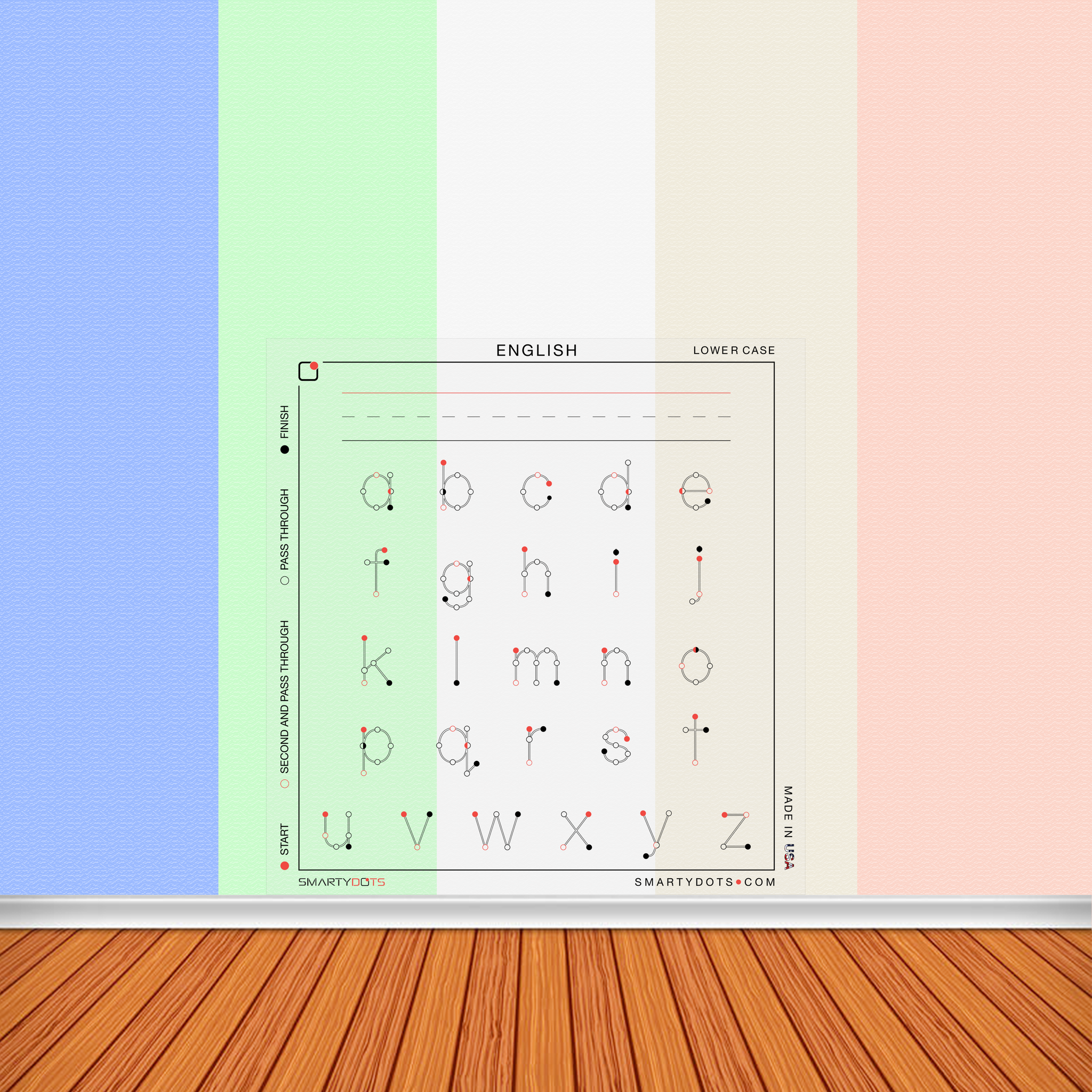 Alphabet | English Lower Case (28x30) | Smarty Dots