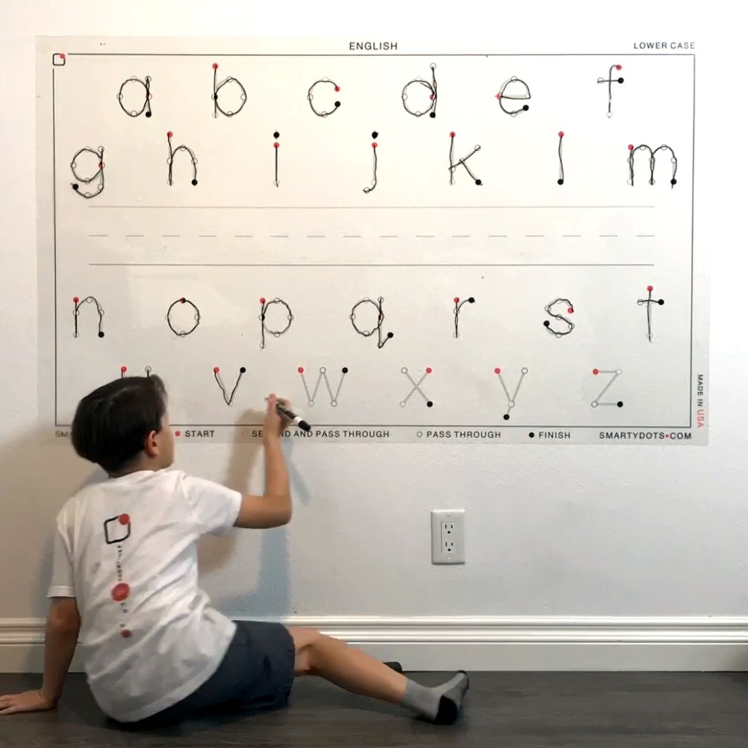 Alphabet | English Lower Case (58x35) | Smarty Dots