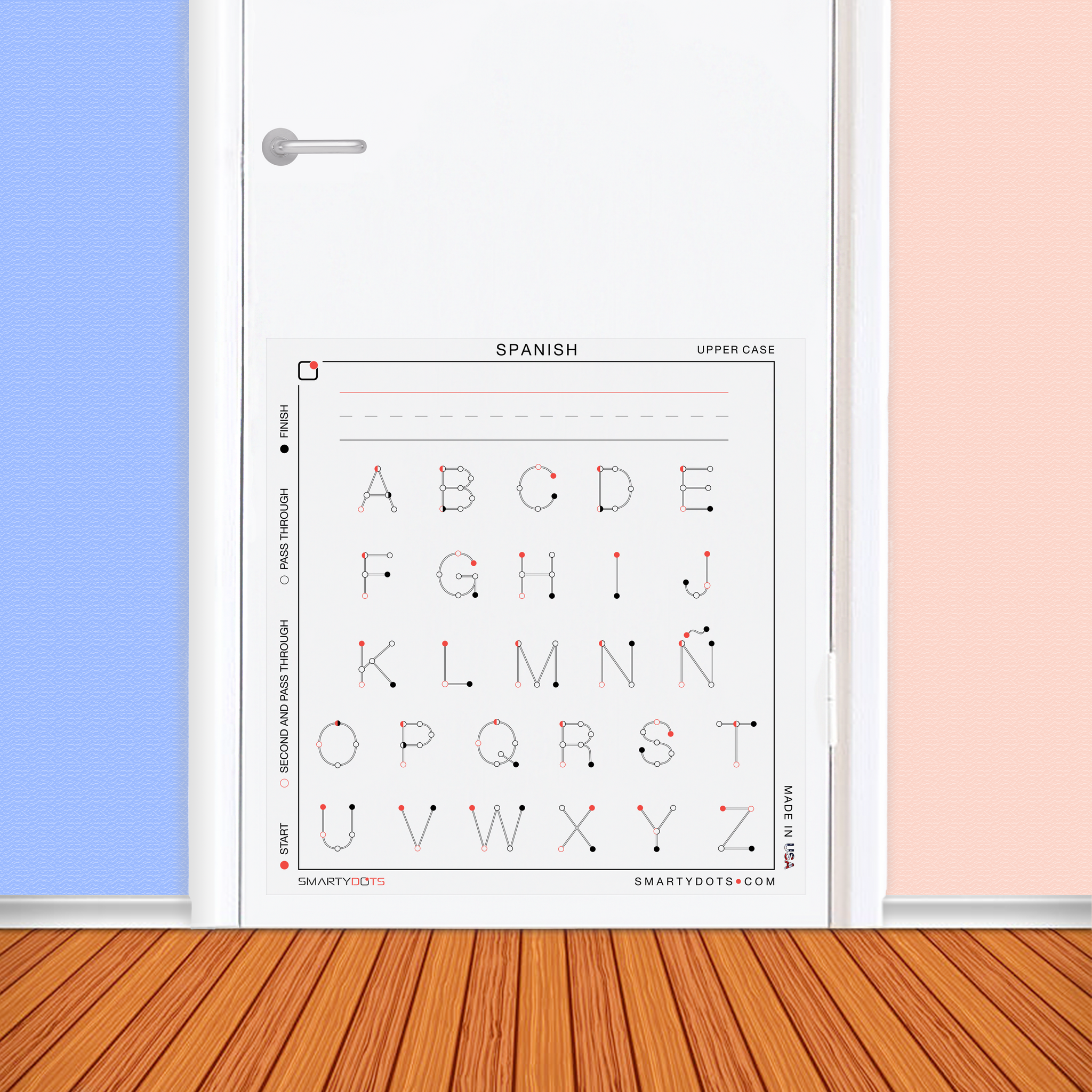 Alphabet | Spanish Upper Case (28x30) | Smarty Dots