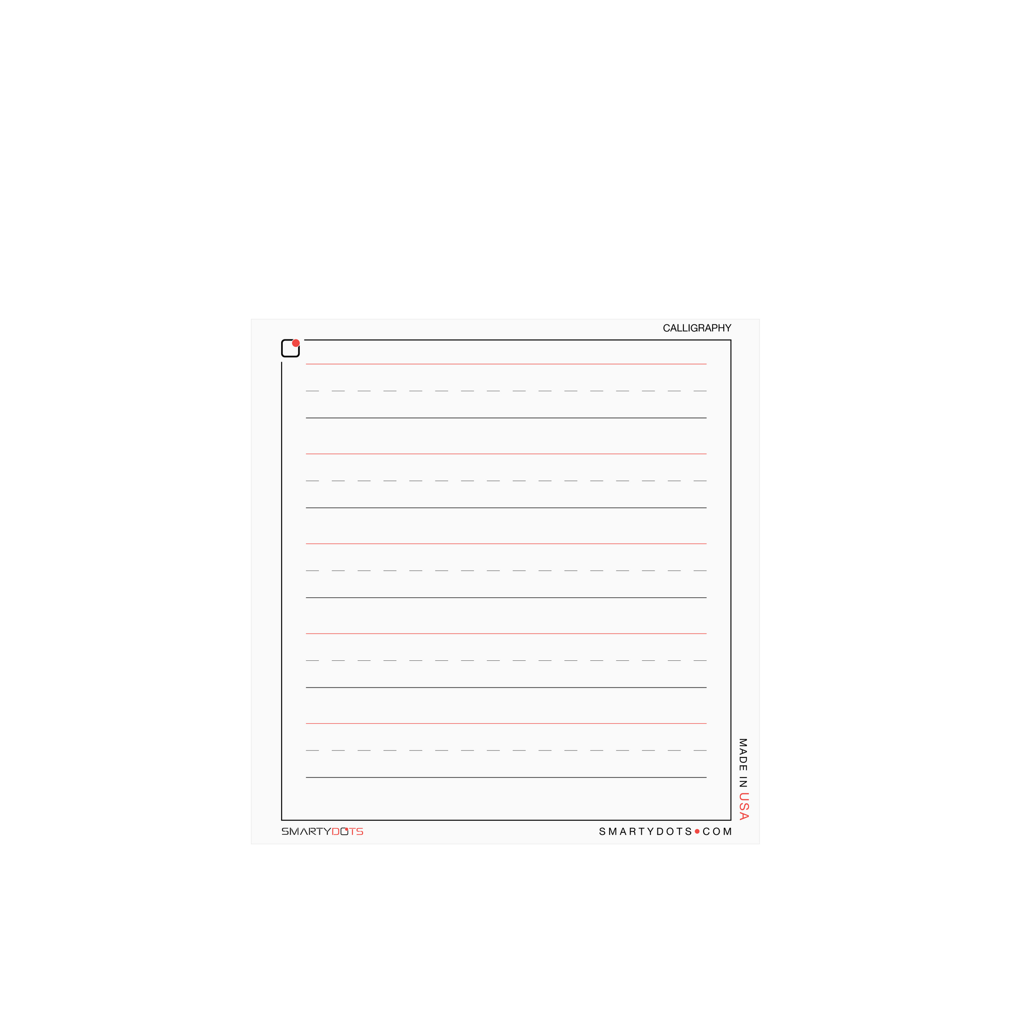 Calligraphy (28x30) | Smarty Dots