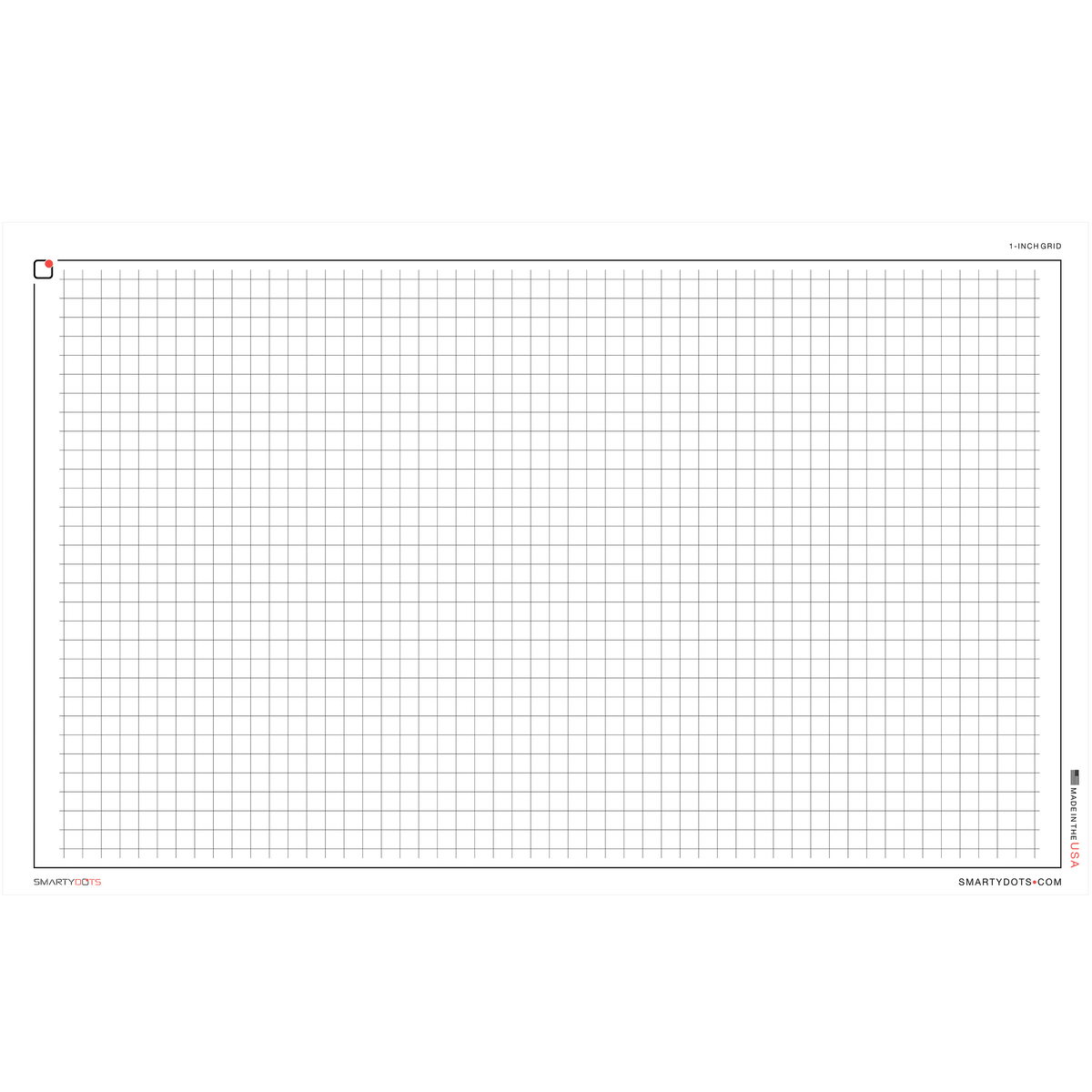 Graph | 1 Inch Grid (58x35) | Smarty Dots