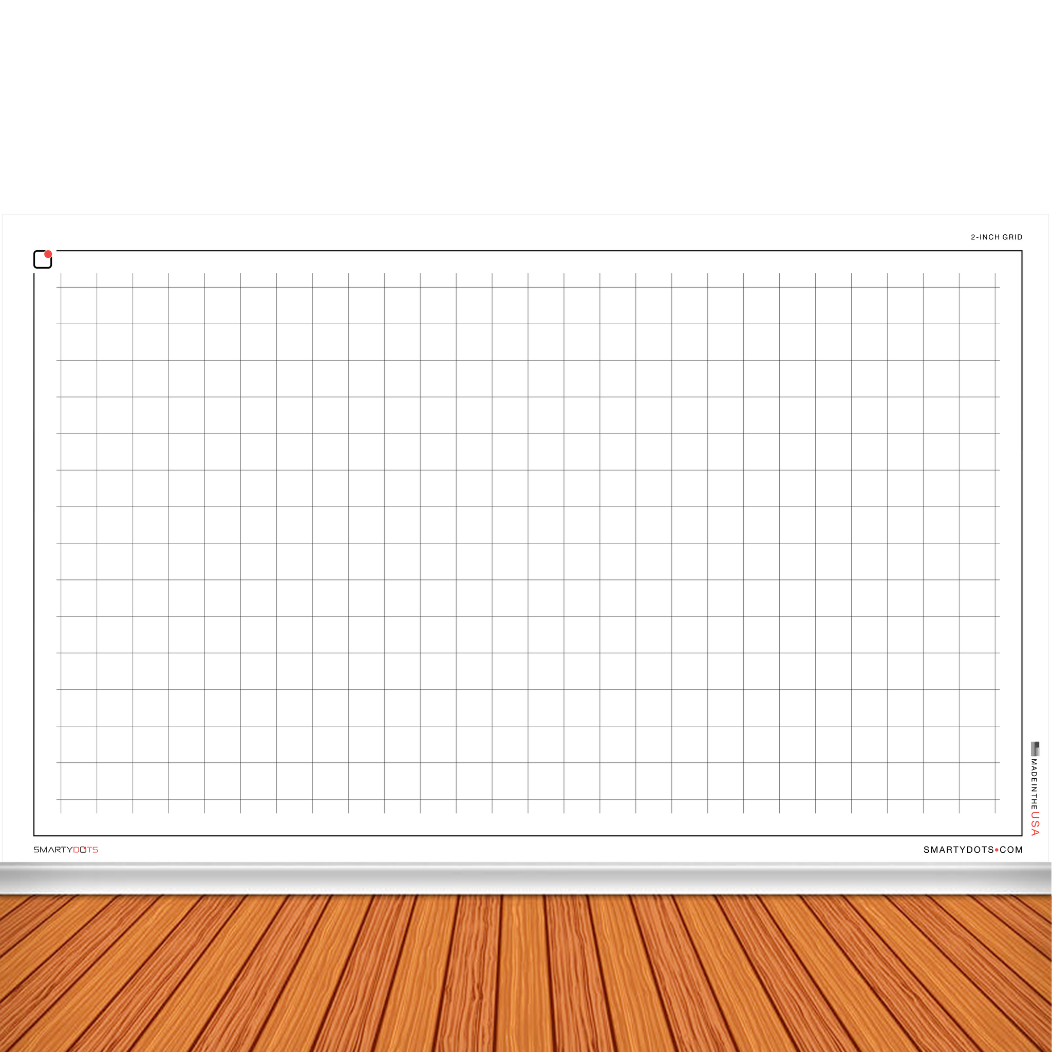 Graph | 2 Inch Grid (58x35) | Smarty Dots