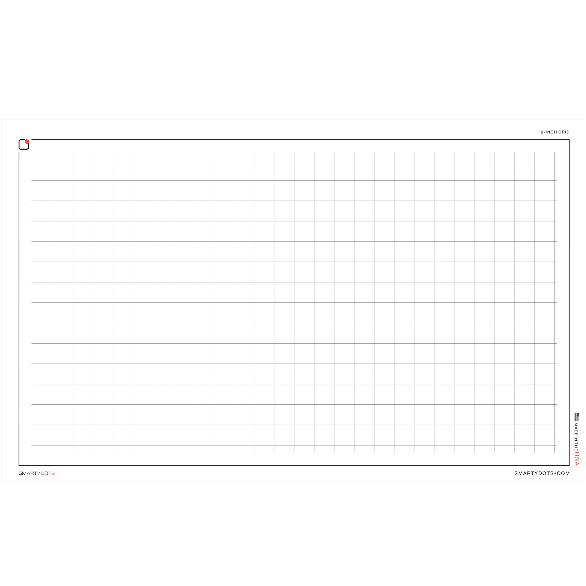 Graph | 2 Inch Grid (58x35) | Smarty Dots