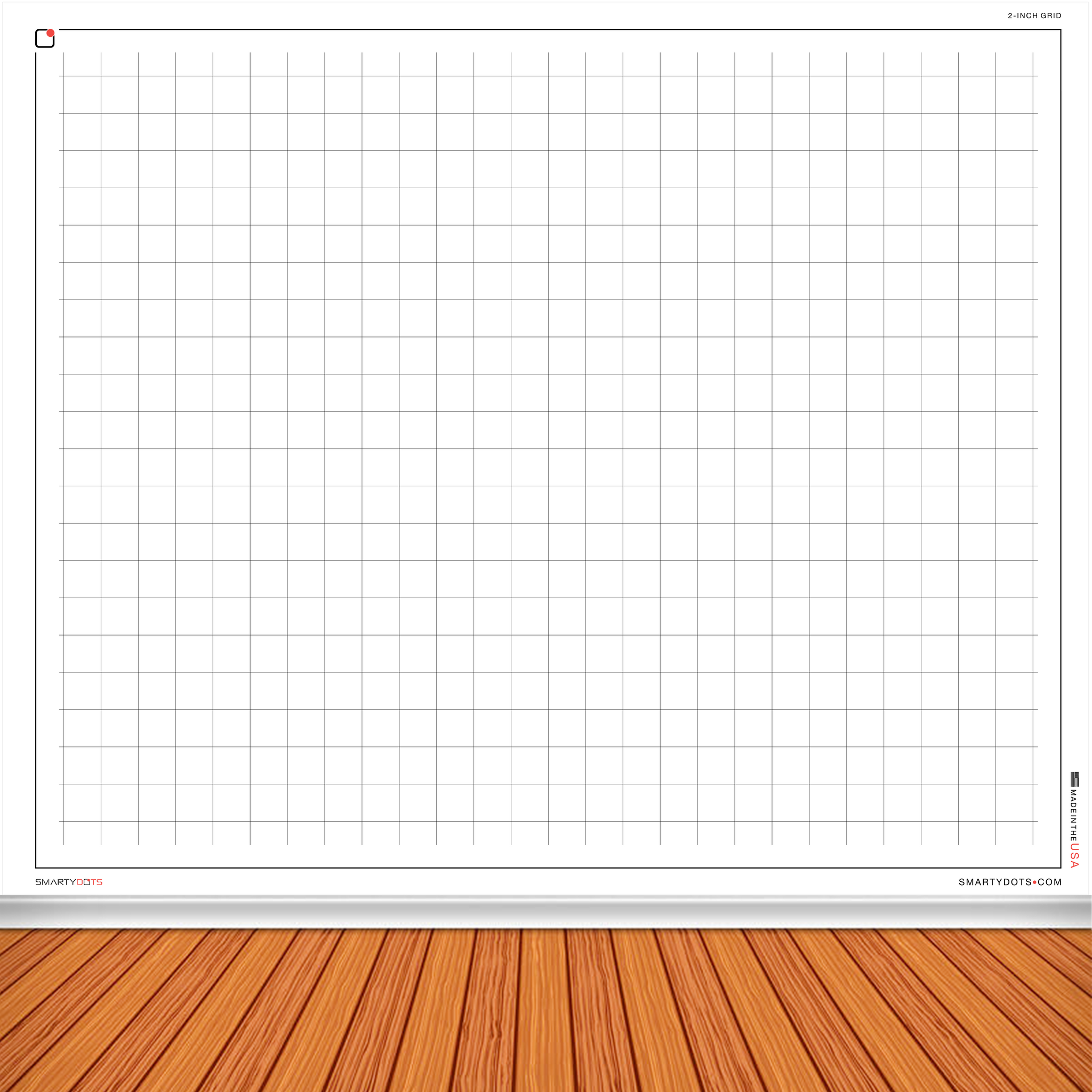 Graph | 2 Inch Grid (58x48) | Smarty Dots