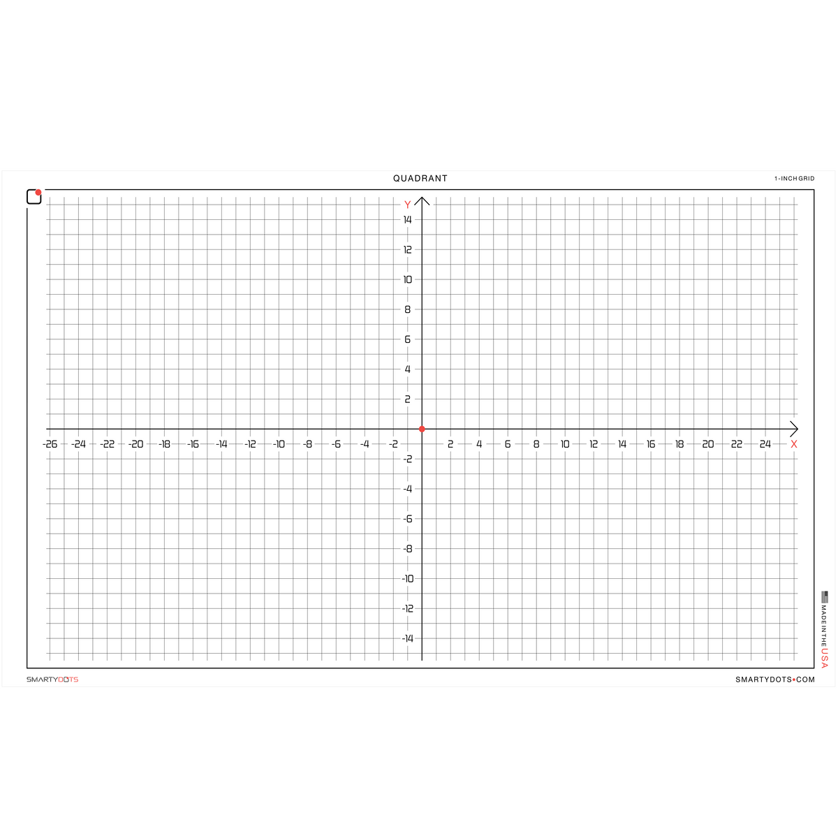 Quadrant | 1 Inch Grid (58x35) | Smarty Dots
